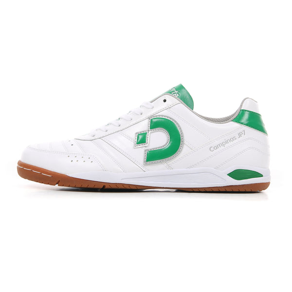 Futsal Shoes, Campinas JP7, White/Green/Silver | Desporte