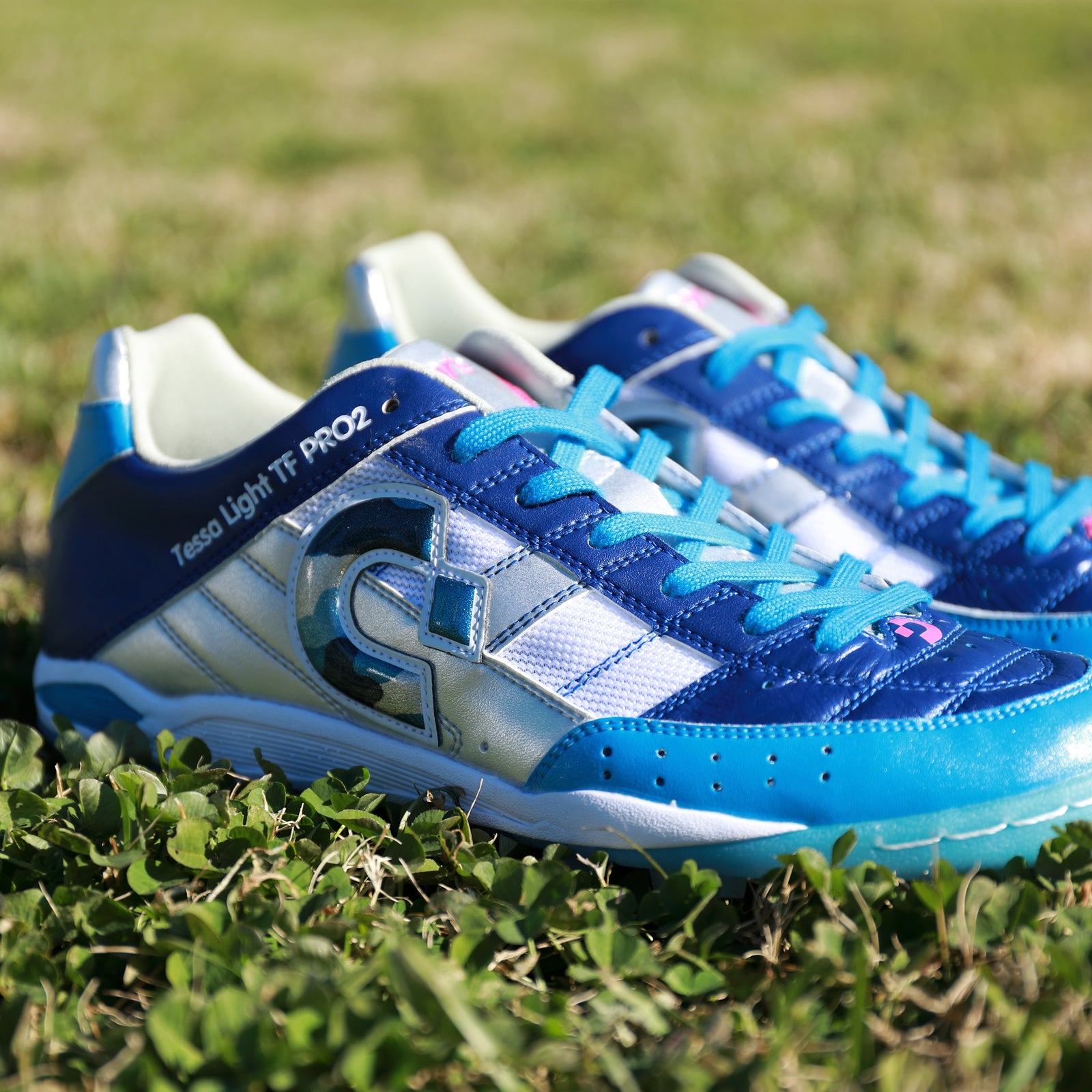Turf Soccer Shoes, Tessa Light TF PRO2 LTD, Blue/Blue-Camouflage | Desporte